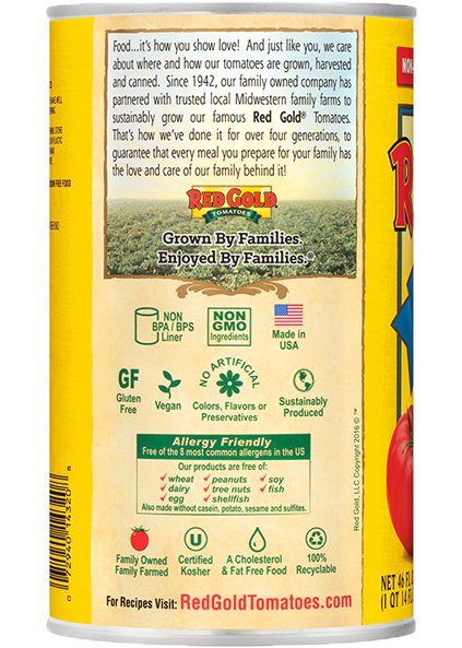 No Salt Added Unsalted Tomato Juice 46 Oz Red Gold
