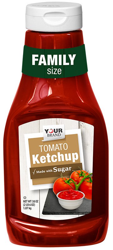 38 oz Tomato Ketchup Made with Sugar - Red Gold Tomatoes