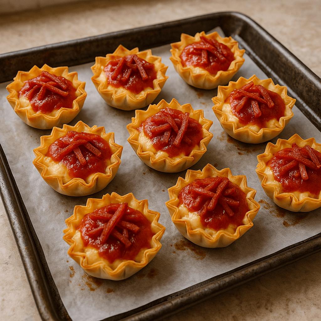 Pizza Phyllo Bites | Red Gold Tomatoes