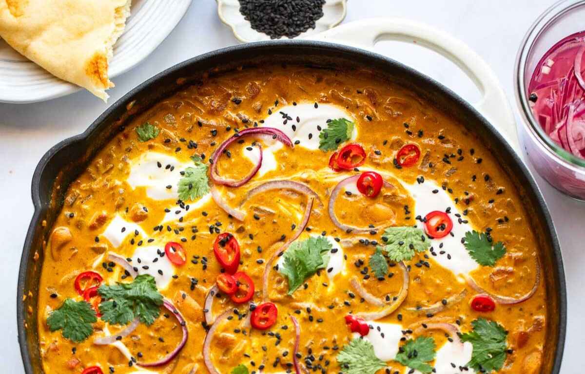 Vegan Butter Bean Curry - Red Gold Tomatoes