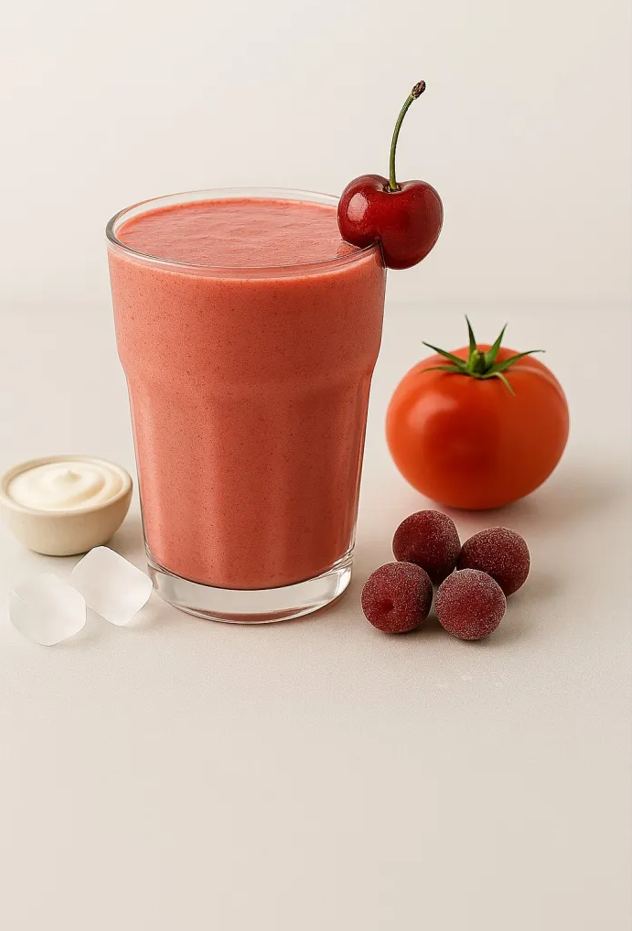 Cherry Vanilla Tomato Smoothie - Red Gold Tomatoes